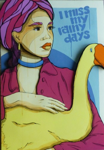 El Bocho " I Miss Mein Rainy Tagen " 3D Grafik Skulptur Handsigniert ...