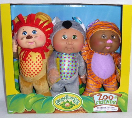 Cabbage Patch Kids Zoo Friends Collectible Cuties Tiger Lion Koala Bear ...
