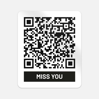 | Scan Me | Miss You QR Code Sticker Vinyl Car Bumper Decal | eBay