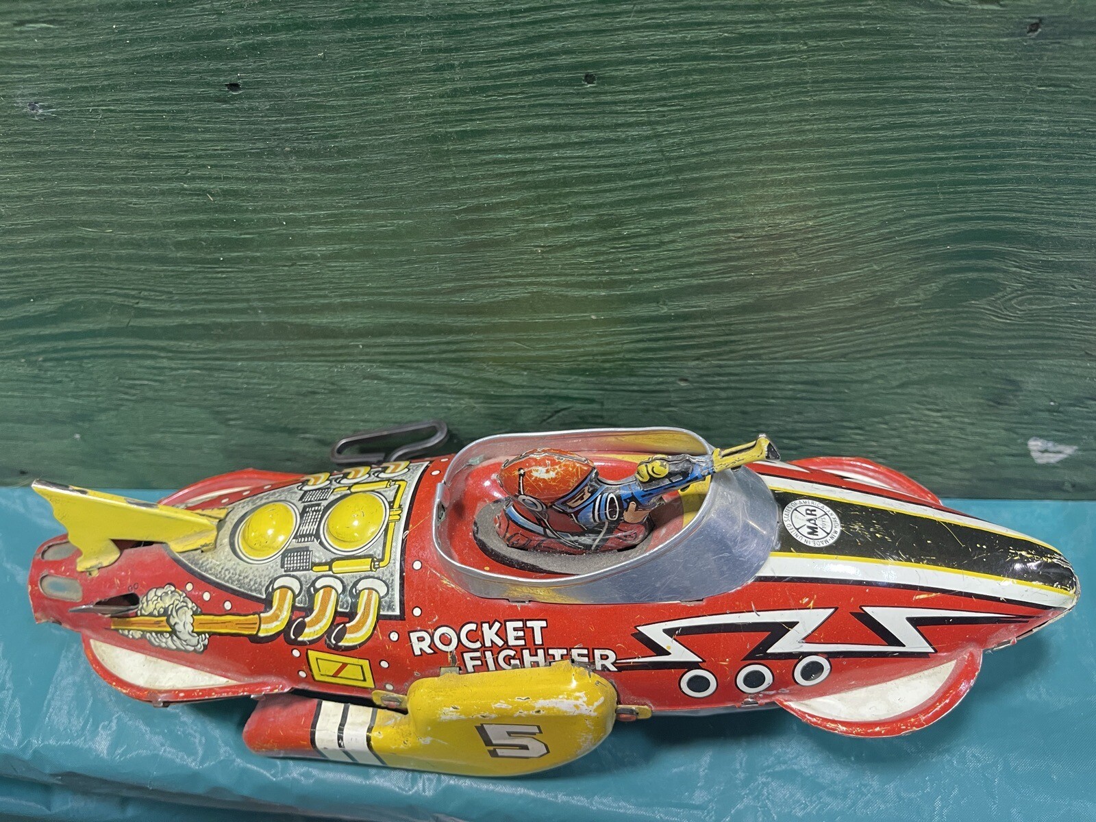 1930’s MARX ROCKET FIGHTER WITH SPARKING EXHAUST- TESTED WORKS STRONG ...