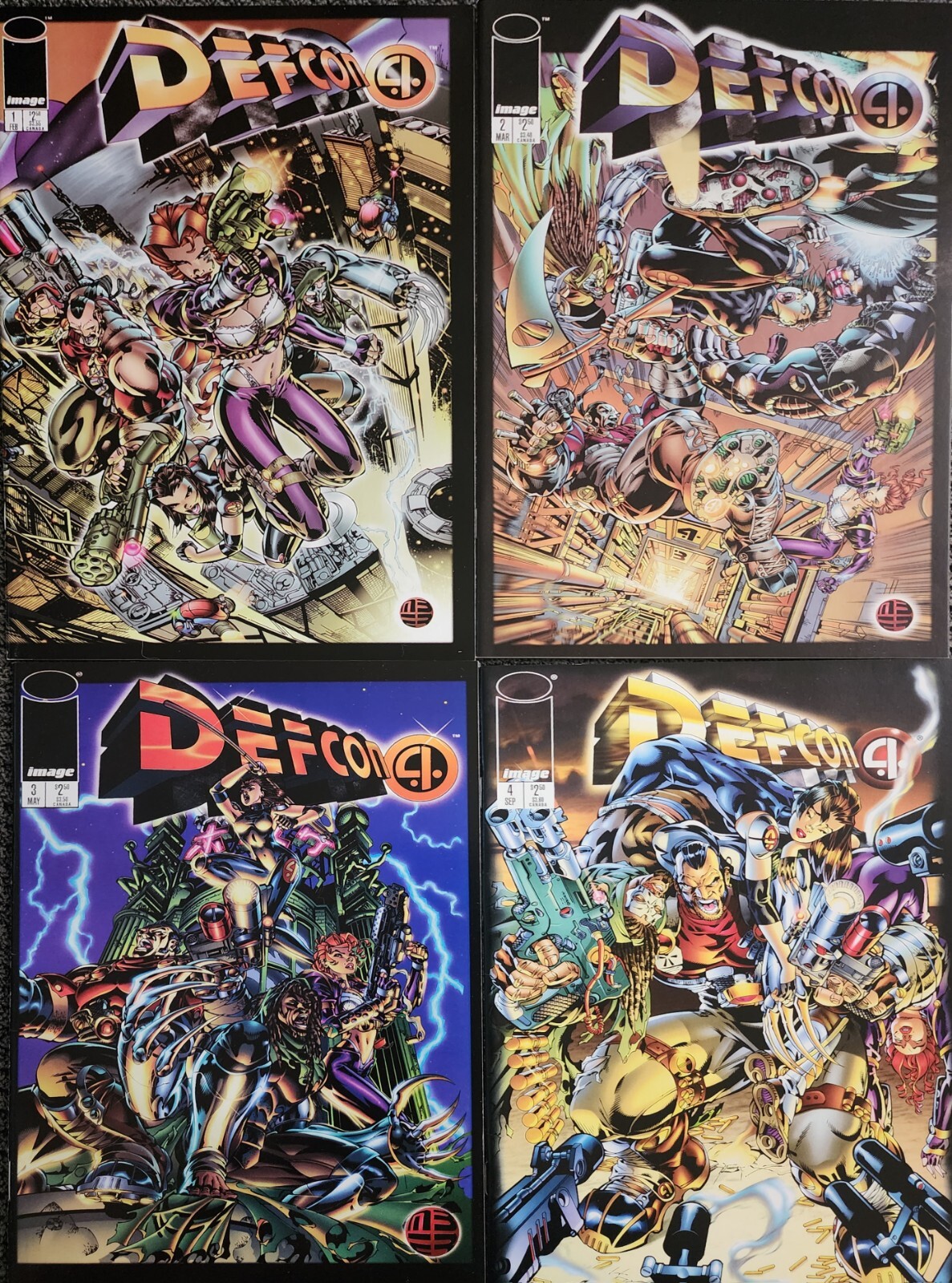 Defcon 4 Issue #1, 2, 3, 4 Image Comic Book Set 1996 | eBay