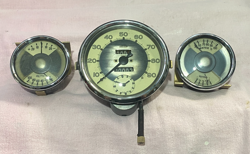 Riley RMA 1½ litre Speedometer & Clock plus both Multi-Gauges. Restored ...