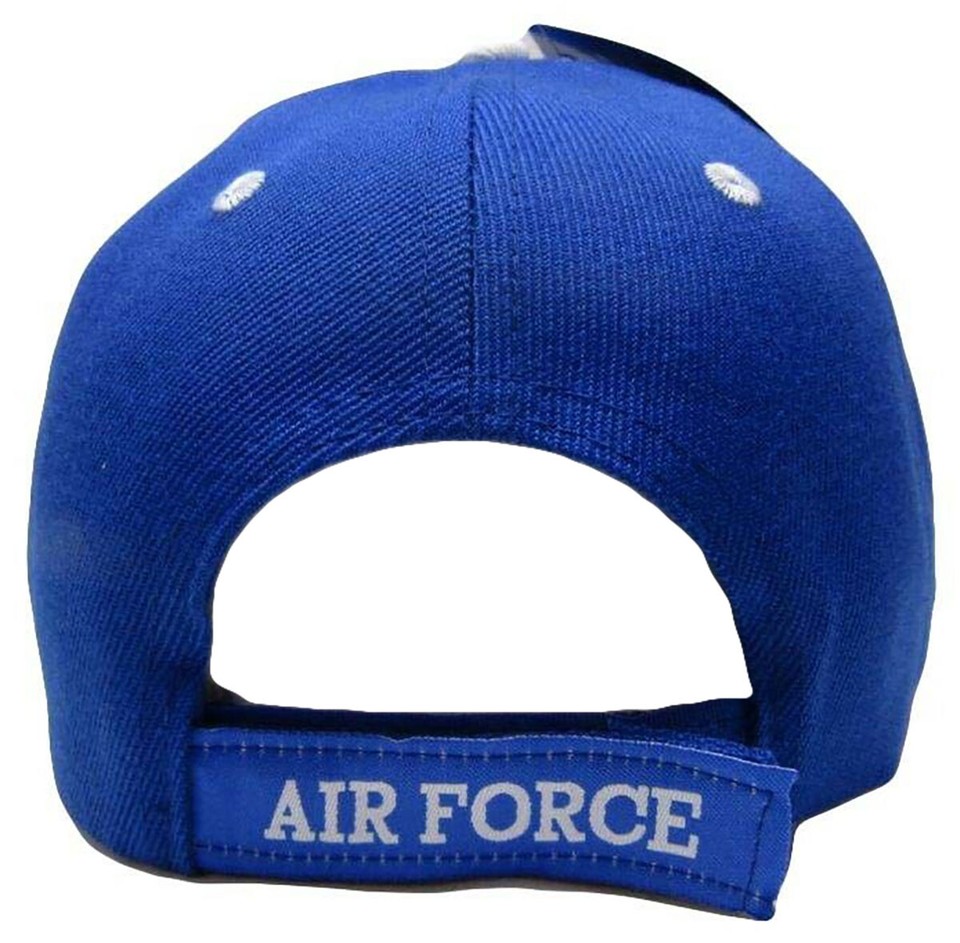 US Air Force Wings Defending Freedom Royal Blue Embroidered Cap Hat ...