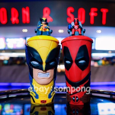 Deadpool Wolverine Marvel Headpool Topper Cup Gift 2024 Cinema Movie ...