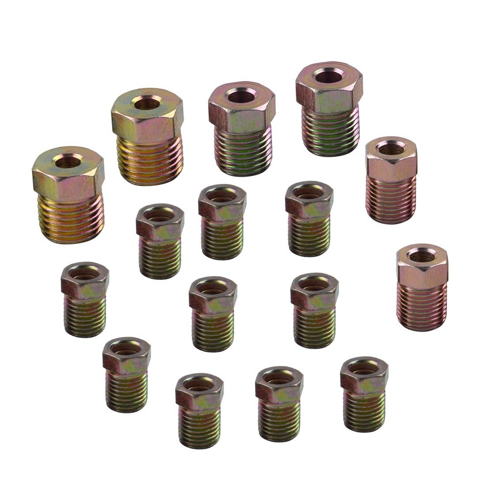 Roll Zinc Steel 25 ft. 3/16'' Brake Line Pipe Tubing W/ 16Pcs Fittings ...