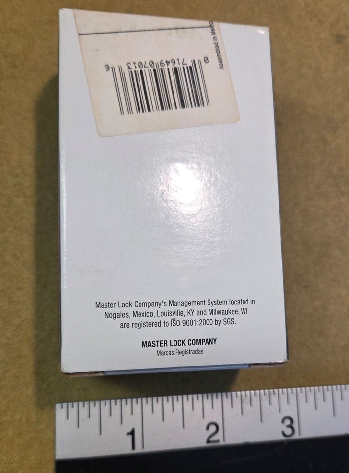 Master Lock model no. 5 commercial heavy duty padlock with 2 keys - New ...