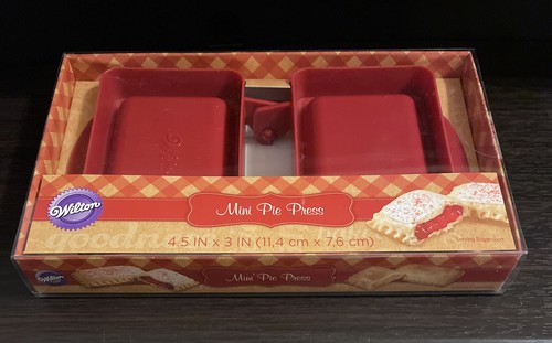 Wilton 2 Red Mini Rectangle Pie Press Pastries Appetizer Filled ...