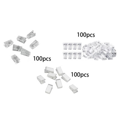 100x Clear Clips for Hanging Photos Card Clips, Small Paper Clips ...