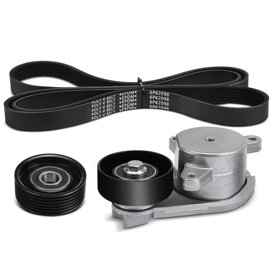 3Pcs Serpentine Belt Drive Component Kit for Mazda 6 2003 2004-2008 V6 ...