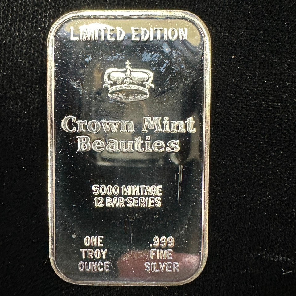 Crown Mint Beauties August .999 Fine 1oz Silver Bars (L2639) | eBay