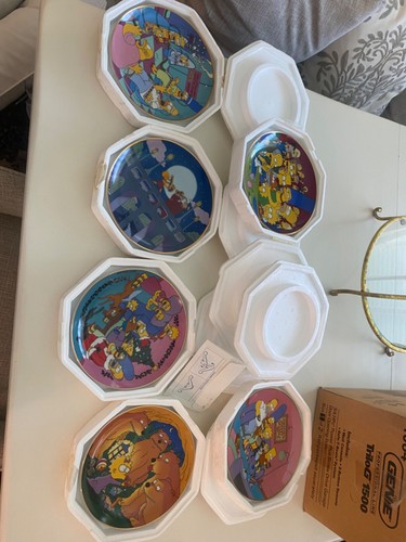SIMPSONS Collector 24K PLATE by Matt Groening Set Of SIX Plates ...