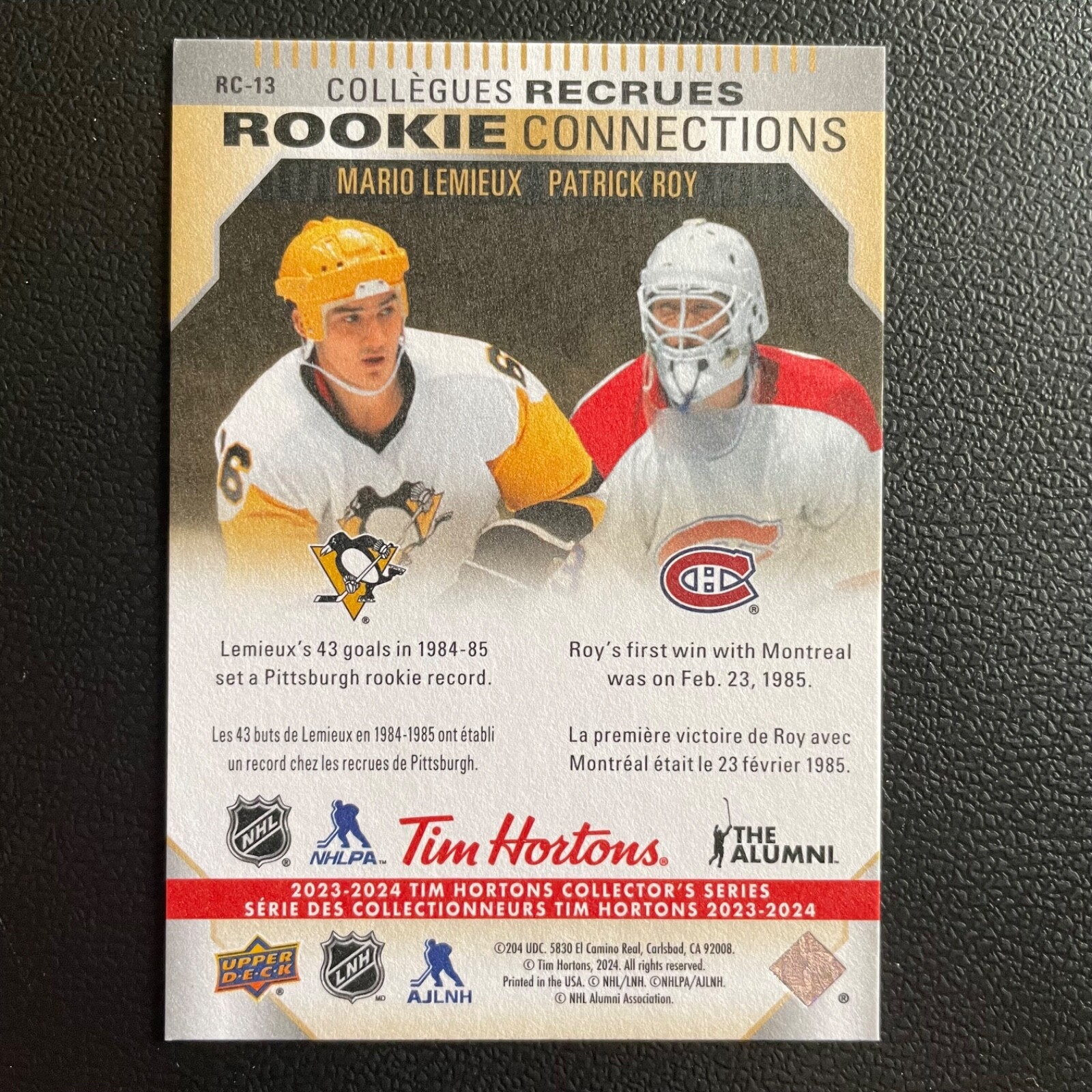 2023-24 UD - Tim Hortons Greatest Duos - Rookie Connections - U Pick | eBay