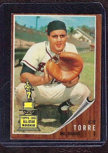 1962 Topps #218 Joe Torre, Atlanta Braves, HOF, Rookie, VG-EX (MK)! | eBay