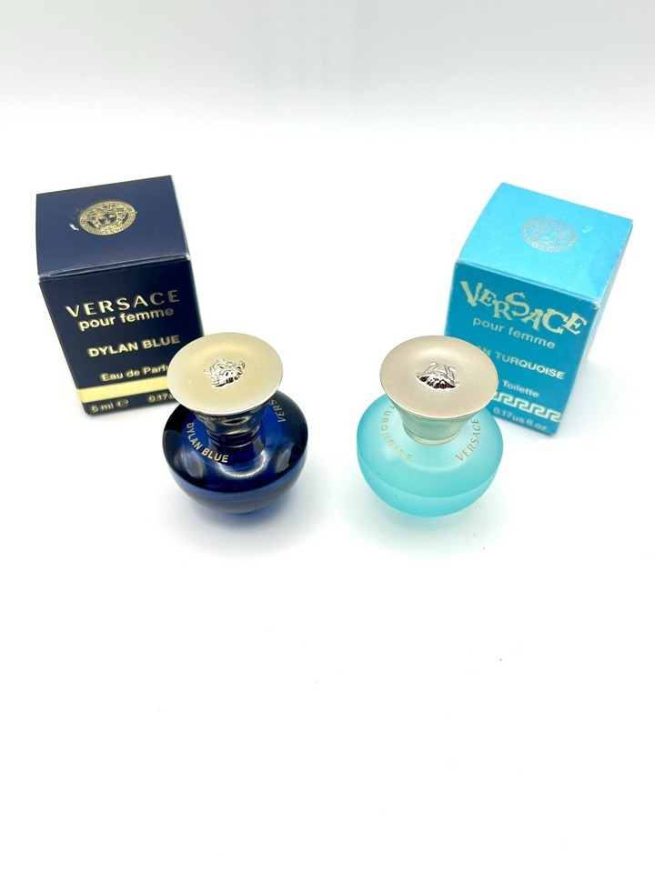 Versace Dylan Blue & Turquoise Mini Duo Perfume Set 5ml Each BNIB | eBay