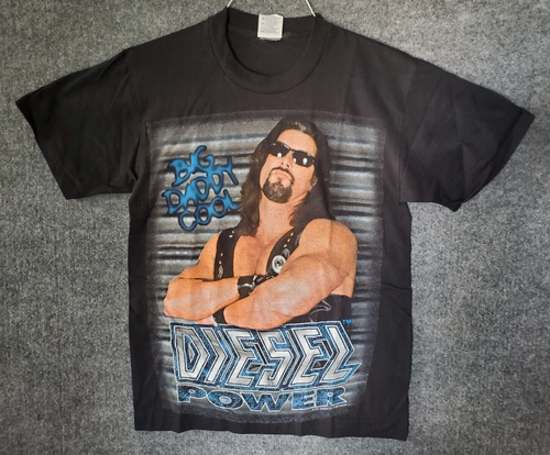 Vintage 1995 WWF Big Daddy Cool KEVIN NASH Diesel Power Wrestling Shirt ...