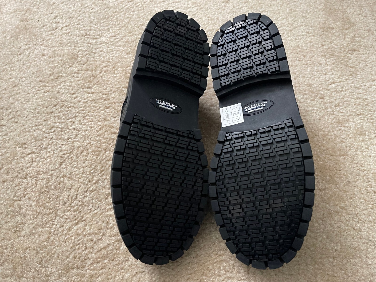 Skechers Slip Resistant Memory Foam Work Shoes 77046 Black Size 7 US | eBay