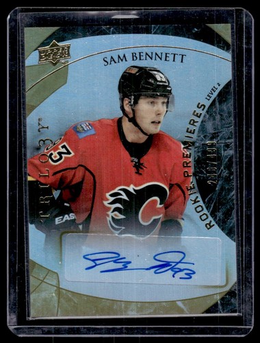 2015-16 Upper Deck Trilogy Rookie Premieres Autograph Sam Bennett RC ...