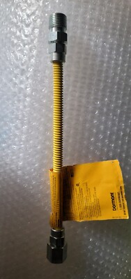 12" in. × 3/8 flare Flexible Gas Line with 1/2" in. MIP and FIP ...