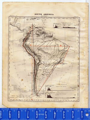 1867 Guyot Map of South America - Clearance Item | eBay