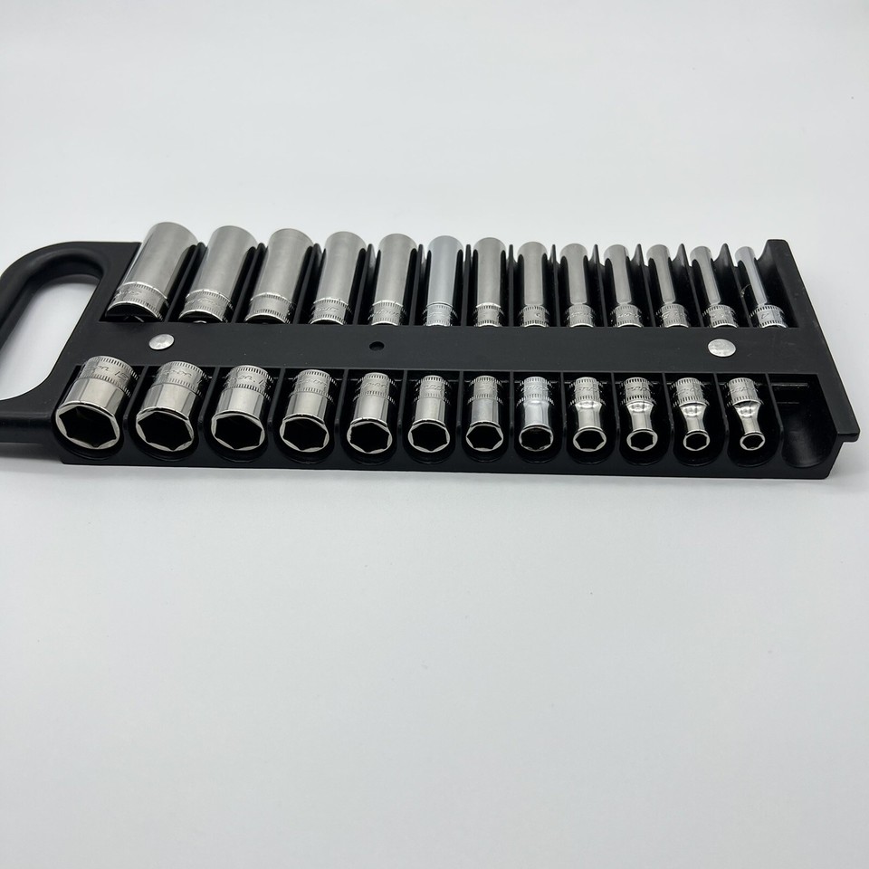 Snap-On Tools 25pc 1/4” Drive Deep & Shallow Metric Socket Set 6 Point ...