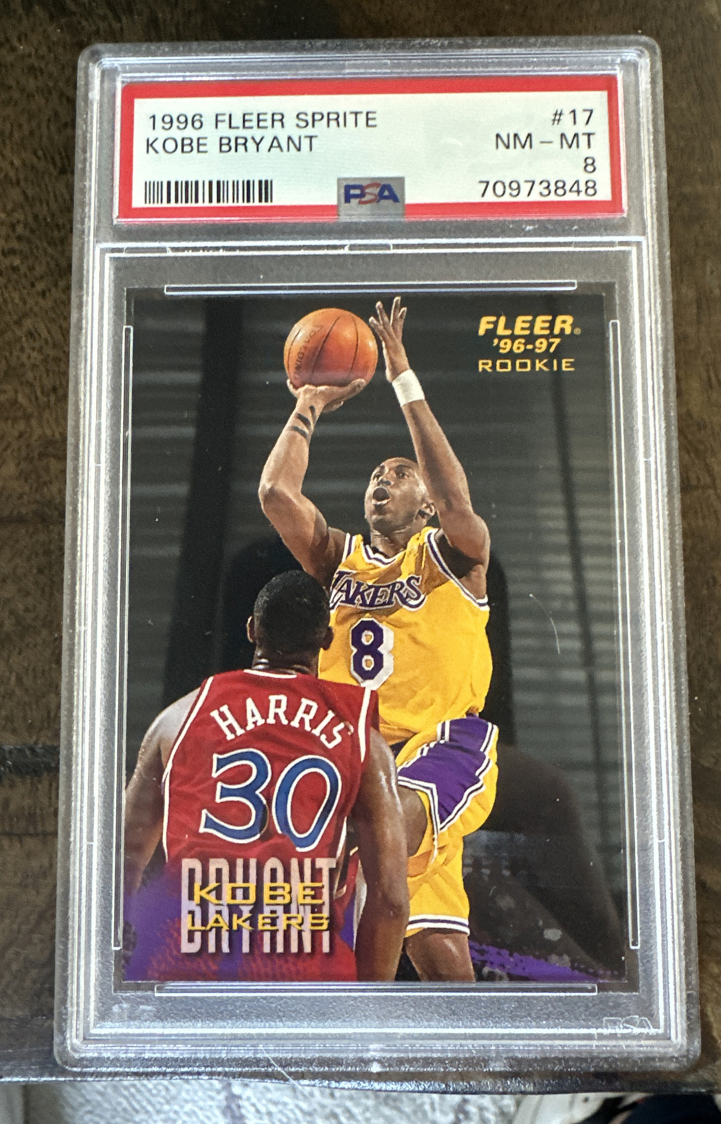 Kobe Bryant 1996 Fleer Sprite Rookie RC #17 PSA 8 NM-MT | eBay