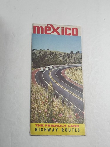 Mexico Vintage Map Highway Routes | eBay