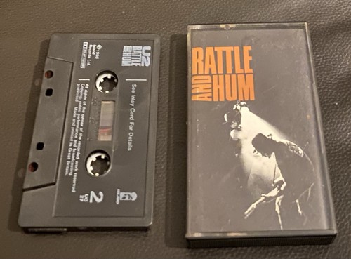 U2: RATTLE AND HUM TAPE AUDIO CASSETTE LP + 8 PAGE INNER EX CONDITION ...