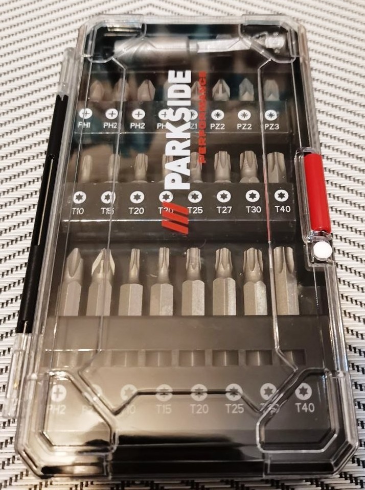 Parkside Performance Drill Bits Sets Steel & Wood + Mix of Screwdriver ...