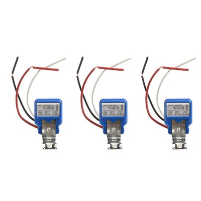 Set of Three Photocell Light Switches AC 220V with Automatic Control ...