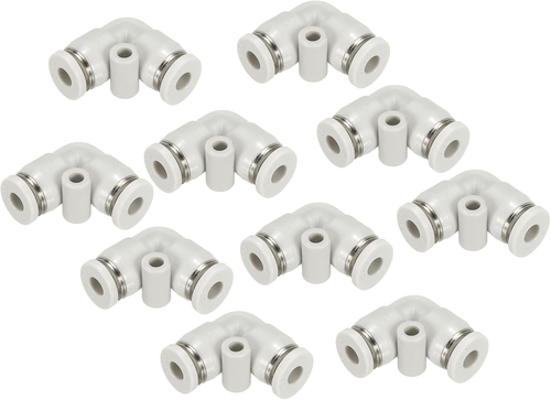 Push to Connect Fittings, 6 Pack Air Line Pneumatic Fittings Quick ...