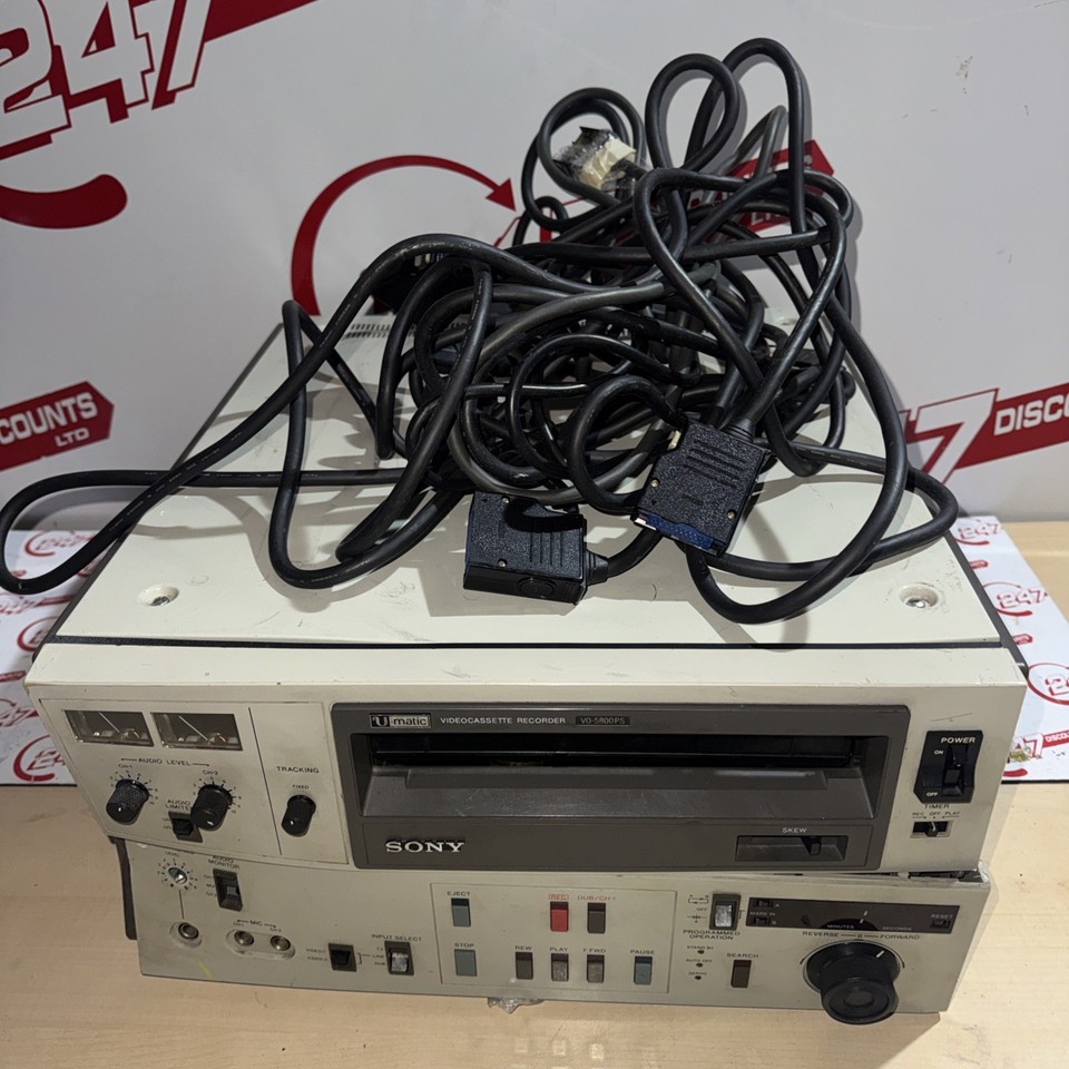 1970s BBC U-Matic Sony Video Cassette Recorders VO-5850P VO-5800PS ...