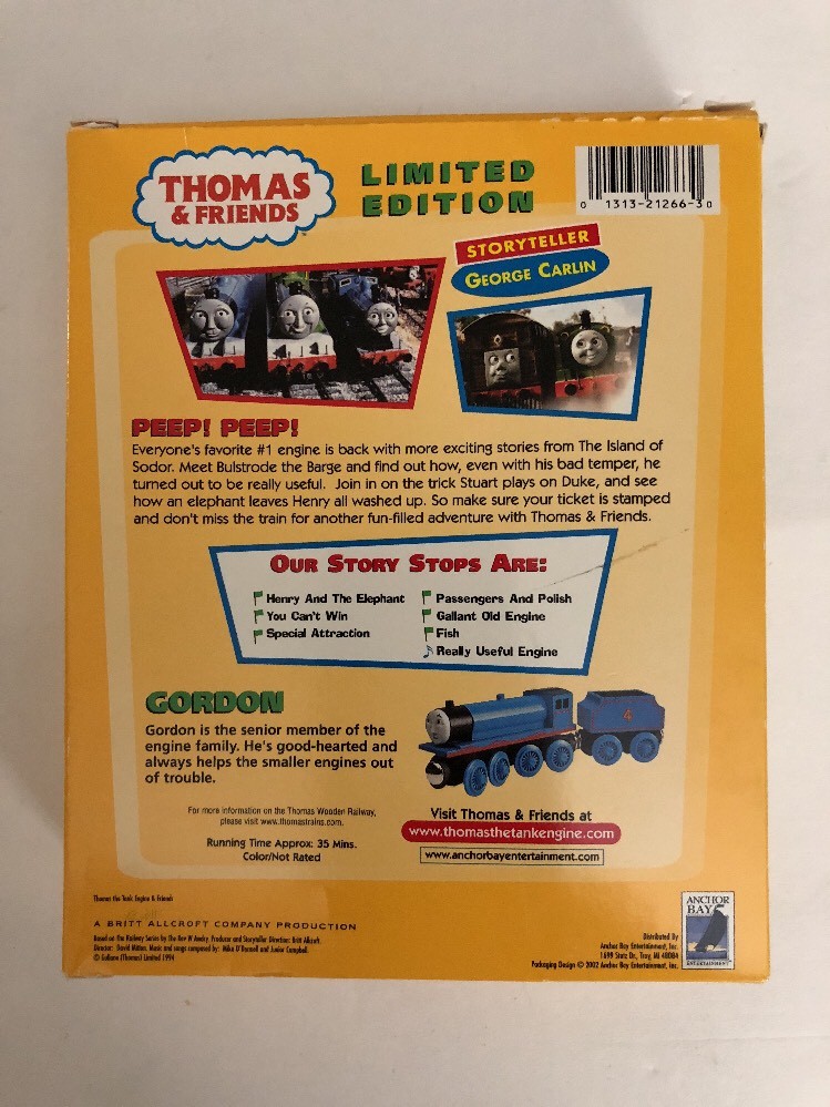 Thomas & Friends Gallant Old Engine VHS 1994 W LIMITED EDITION BOX-No ...