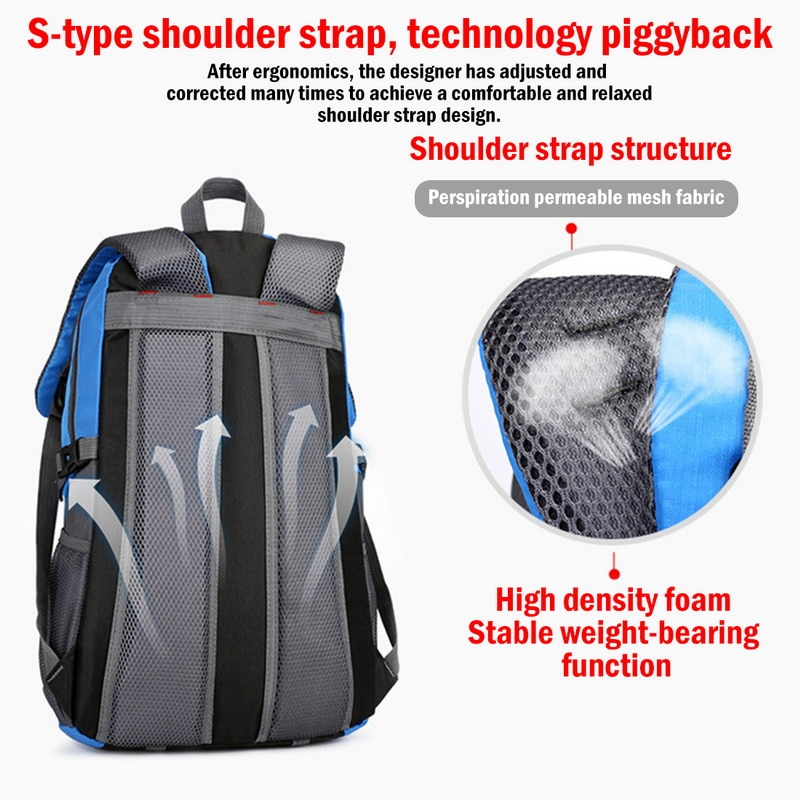 40L Men Women Travel Backpack Rucksack Camping Laptop Hiking School ...