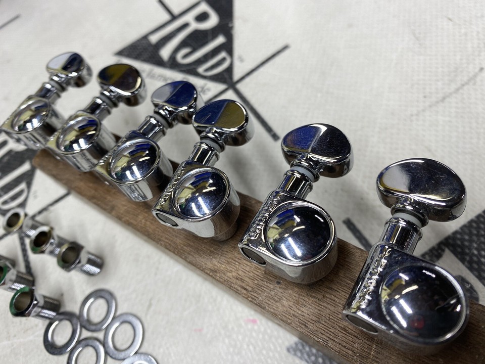 Grover Mini Locking Rotomatic In Line Tuners Tuning Keys Chrome Right ...