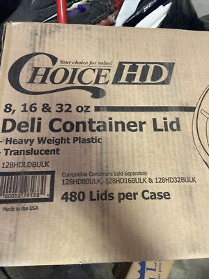 Choice Plastic Deli Container Lid Transculent Heavy Weight 128HDLDBULK ...