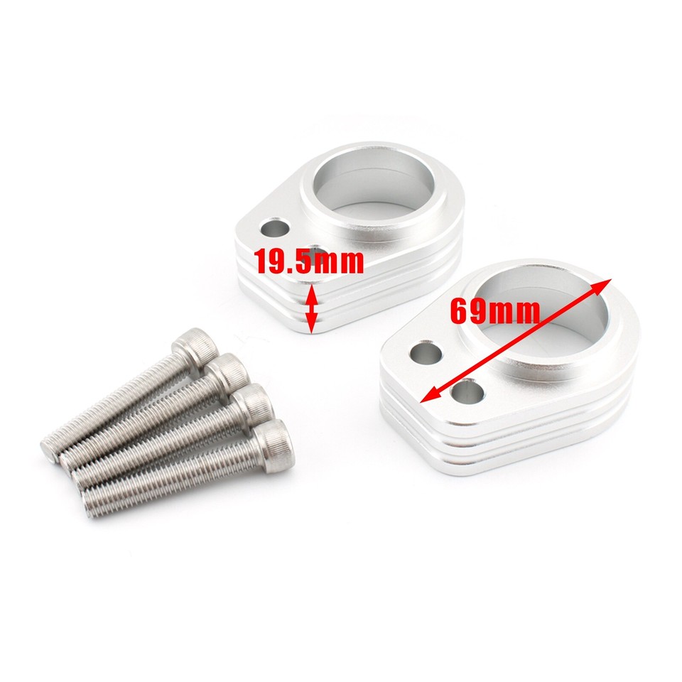 Handlebar Riser Spacer Handle Bar Riser Mount Clamp For Kawasaki ...