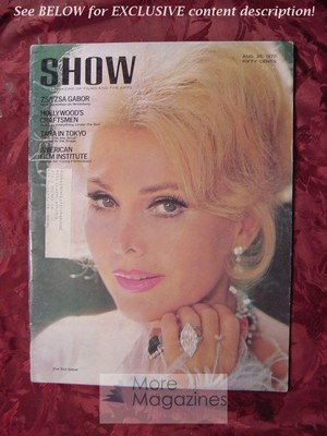 Rare SHOW August 20 1970 ZSA ZSA GABOR JUDITH ANDERSON JEAN-LOUIS ...