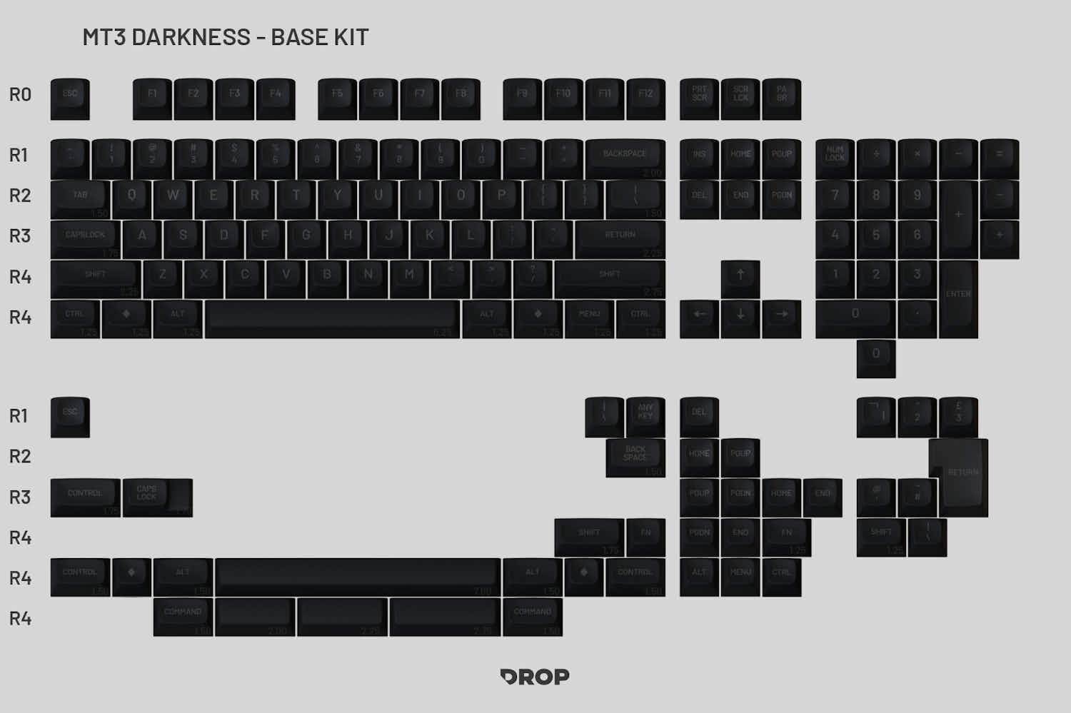 Drop + MT3 Darkness Base Kit Open Box MDX-37139-1 | eBay