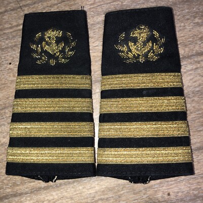 Authentic US Coast Guard USCG Captain Shoulder Insignia | eBay