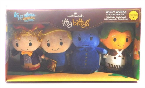 Hallmark Willy Wonka Itty Bittys Collector Set Charlie Violet Oompa ...