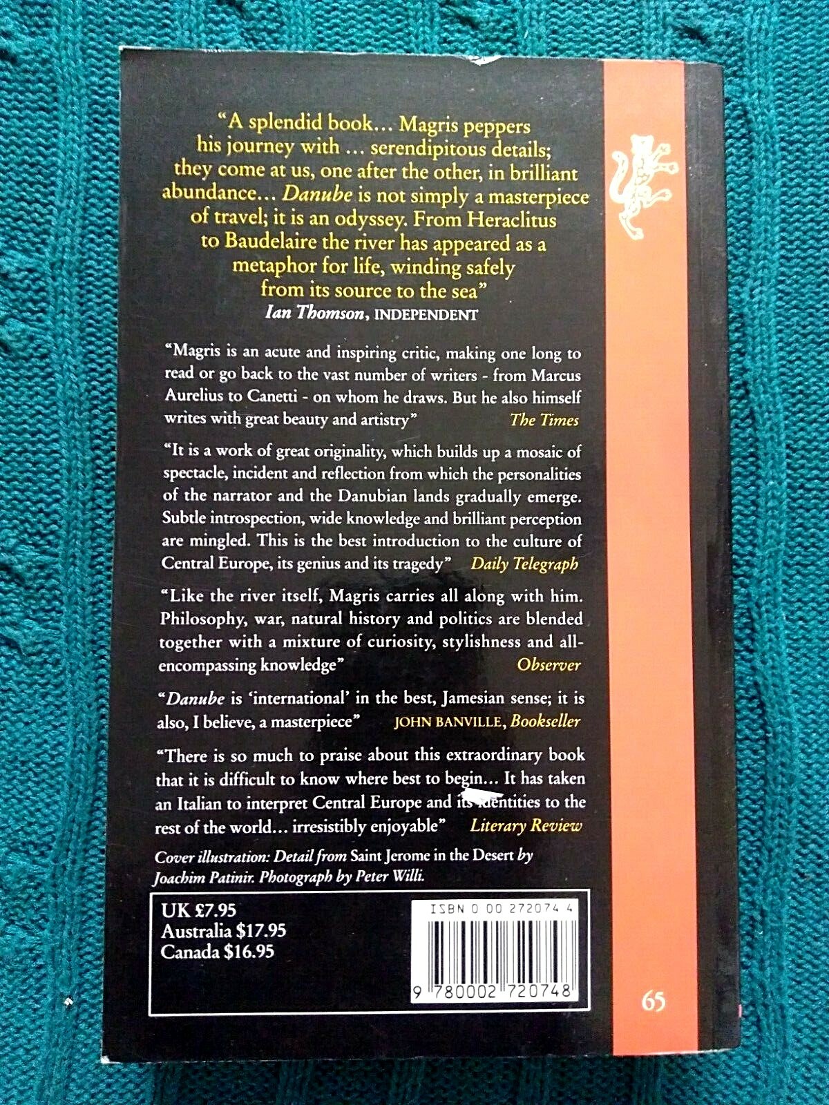 Danube by Claudio Magris (Paperback, 1990) VERY GOOD- FREE SHIPPING ...