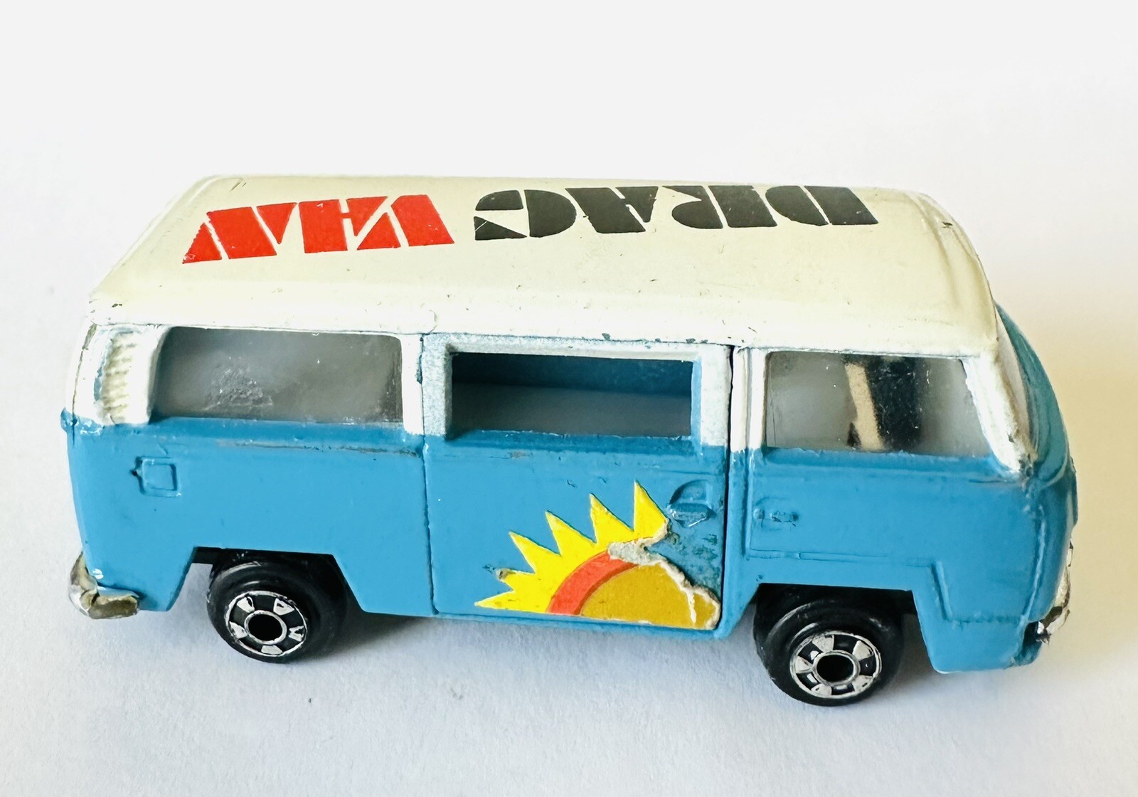Vintage 1970s Zylmex Volkswagen VW Drag Van P332 White/Blue Bus Hong ...