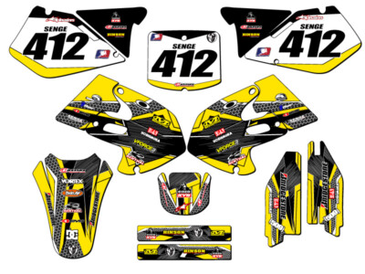 1999-2000 RM 125 PODIUM Yellow Senge Graphics Kit Compatible with ...