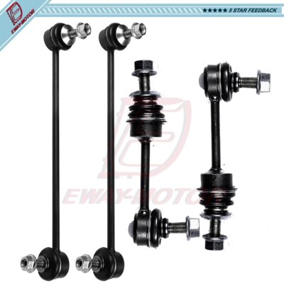 New 4pc Kit: Front and Rear Stabilizer Sway Bar End Links for BMW 525i ...