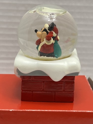 2002 Disney Mickey Mouse Christmas Mini Snow Globe Exclusively JCPenney ...