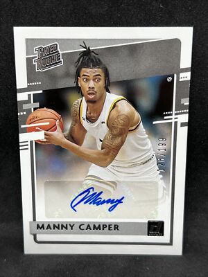 Manny Camper 2021-22 Panini Chronicles Draft Picks #RR-MCA Auto RC /199 ...