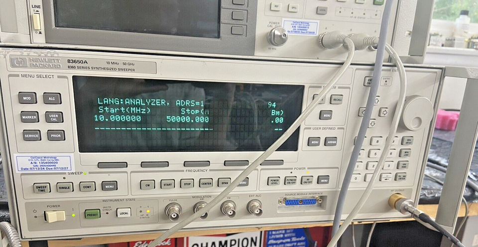 🔥AGILENT HP 8565E 50Ghz Spectrum Analyzer ~ LOADED! CALIBRATED w ...