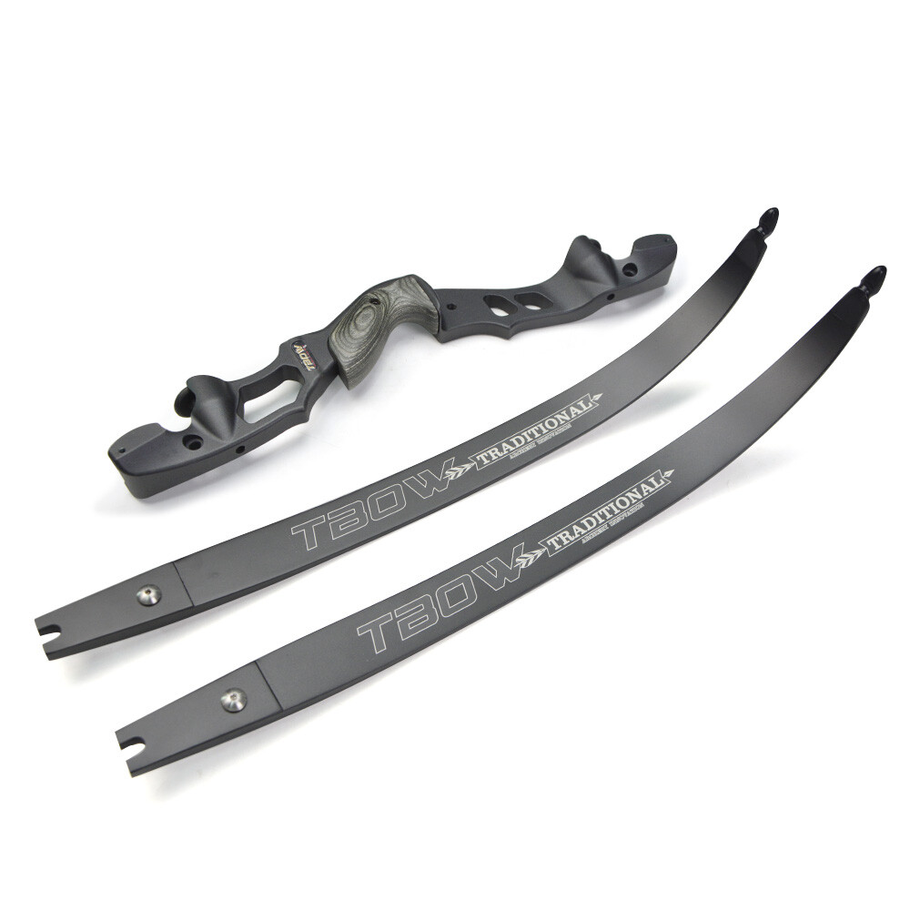 62" ILF Recurve Bow 30-60lbs Archery 19" Riser Takedown Bow limbs ...