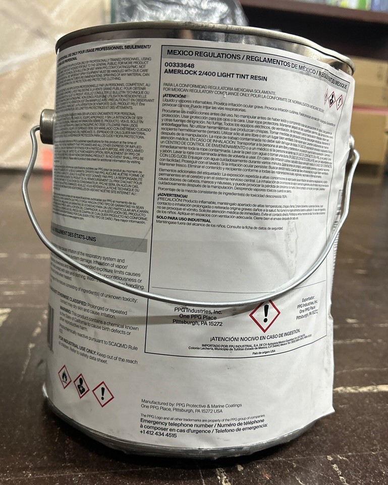 (1 GALLON) AMERLOCK PPG 2/400 Light Tint Resin | eBay