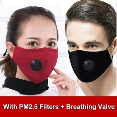 Face Mask Anti Dust With free 2 PM 2.5 Filters Washable, Reusable With ...